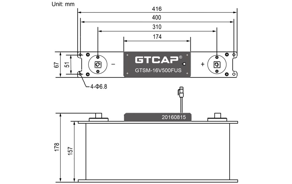 Sm 16v 500f-edlc Ultra Capacitor Module | GREEN TECH